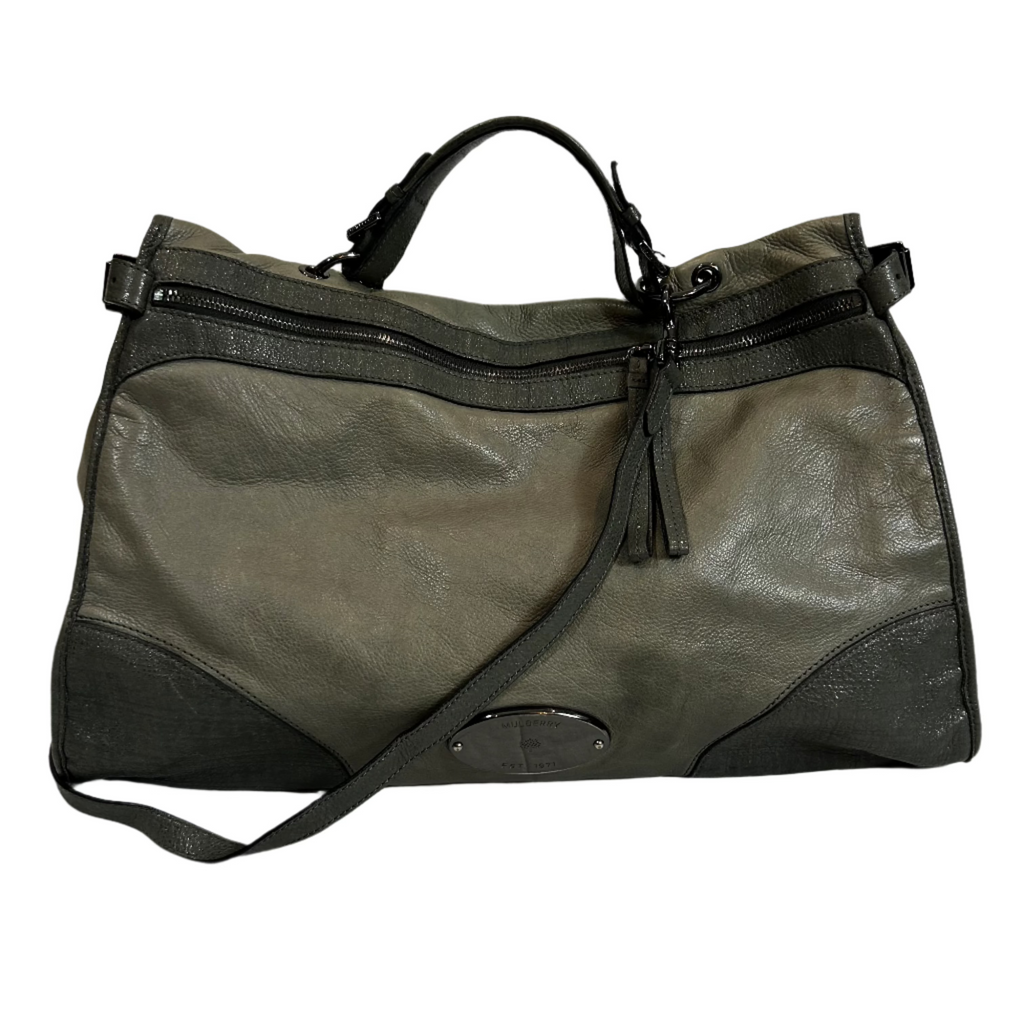 Mulberry Two Tone Grey Large Taylor Bag – Shonamac.com
